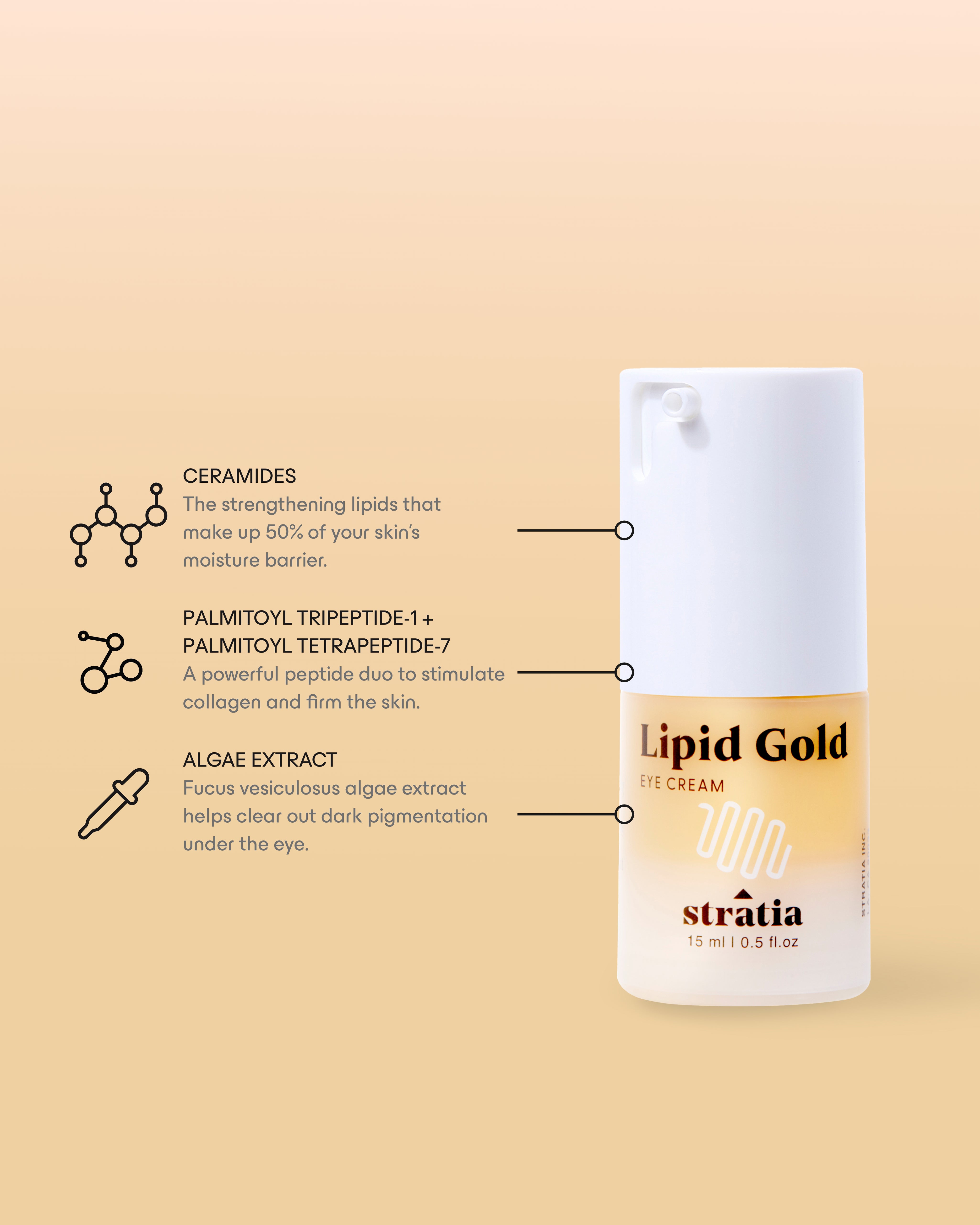 Lipid Gold Eye Cream - Stratia