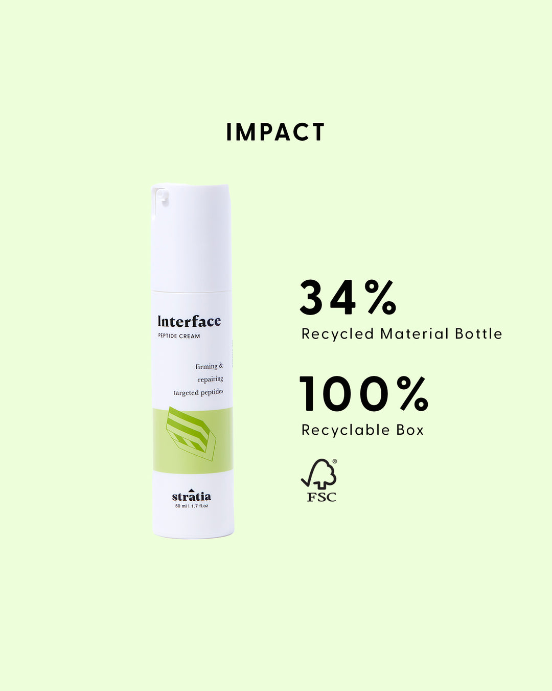 Interface - Firming & Repairing Peptide Cream - Stratia